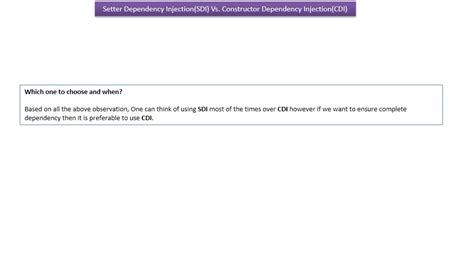 Java Ee What Is The Difference Between Constructor Injection And