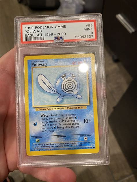 Mavin 1999 Pokemon Game 59 Poliwag Base Set 1999 2000 Psa 9 Mint 4th Print Uk
