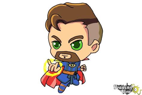 How To Draw Doctor Strange Chibi DrawingNow