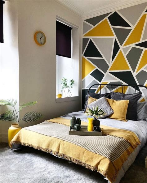 44 Exemples De Peinture Murale Géométrique Pour Intérieur Moderne Et Captivant