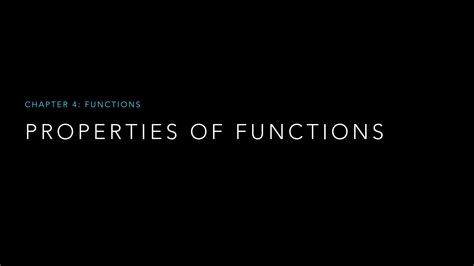 SOLUTION Properties Of Functions Studypool