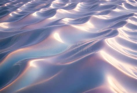 An Abstract And Dynamic Image Of A Shiny Metallic Surface With Rippling Waves Creating A