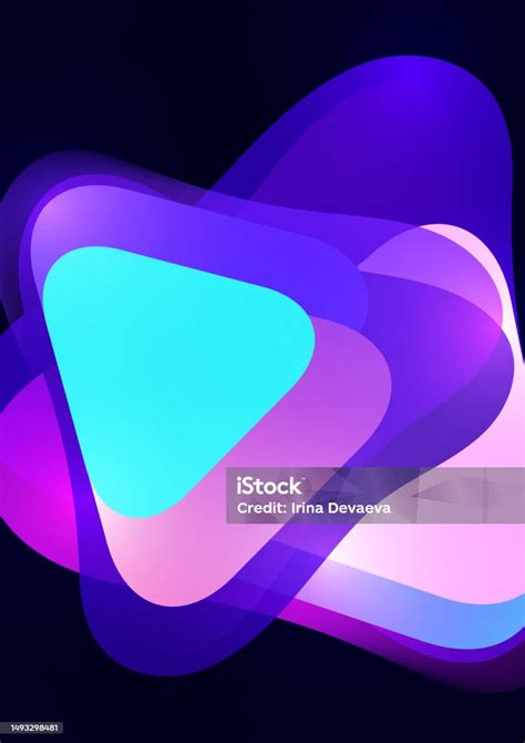 서로 겹치는 둥근 삼각형의 추상 배경 기하학적 트렌디 템플릿입니다 벽지 배너 엽서 책 일러스트 착륙에 대 한 벡터 그림 0명에 대한 스톡 벡터 아트 및 기타 이미지 Istock