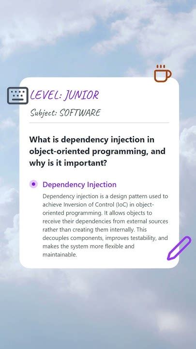 Explain Dependency Injection In Object Oriented Programming Key Concept For Developers