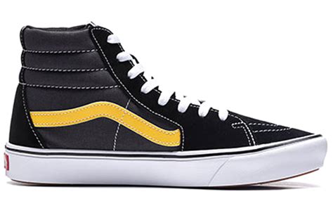 Vans Comfycush Sk8 Hi Black Yellow Vn0a3wmb1pw