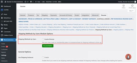 Shipping Methods By Users For Woocommerce Plugin Booster For Woocommerce