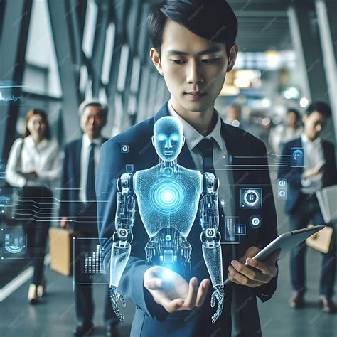 premium photo ai technology artificial intelligence people using ai