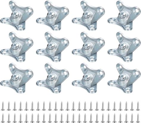 Uxcell 12pcs Removable Corner Brace Metal Butterfly L Brackets Right