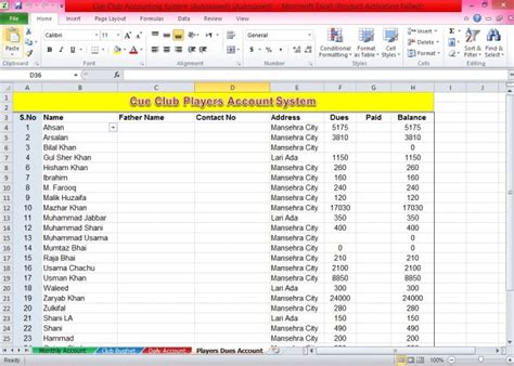 do accounting in microsoft excel spread sheet by haya54 fiverr