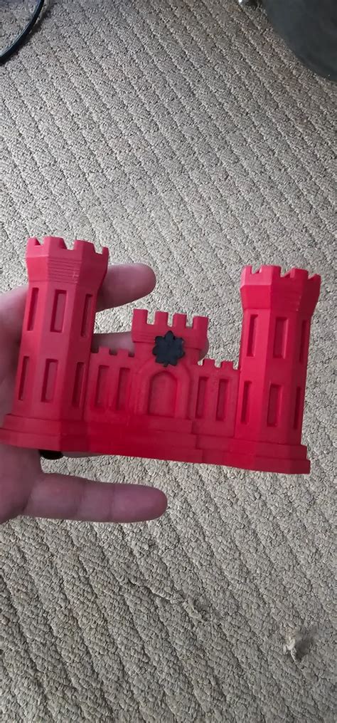 Engineer Castle With Army Maj Ltc Rank By Cybrabbit Makerworld