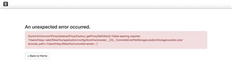 Concrete5 で Doctrine プロキシクラスが存在しないエラーの解消方法 マカルーデジタル