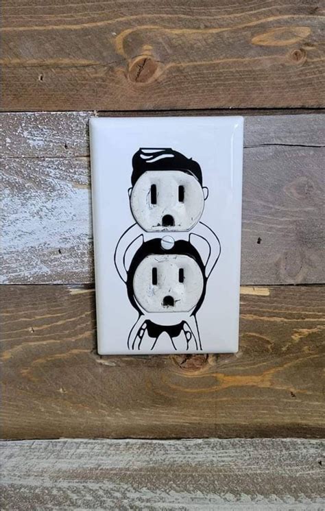 Naughty Electrical Outlet Art
