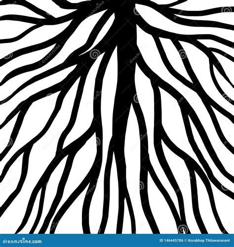 Root Pattern Illustration Abstract Background Stock Vector Illustration Of Drawing Floral