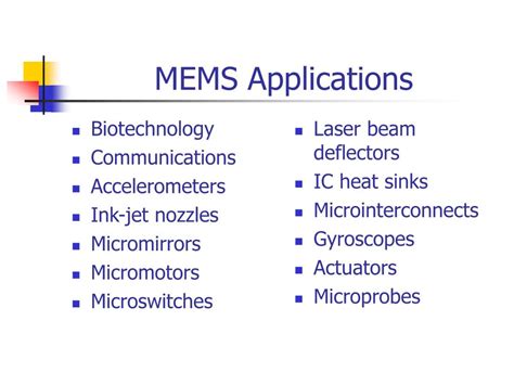 Ppt Fabrication Of Mems Devices Powerpoint Presentation Free Download Id 2949570