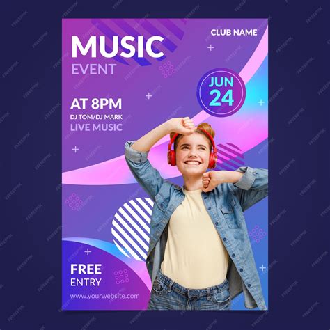 Free Vector Music Event Poster Template
