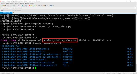 apache airflow celery 消息中间件命令执行（cve 2020 11981） 哔哩哔哩
