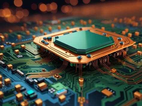 Premium Ai Image Printed Circuit Board Futuristic Server Circuit