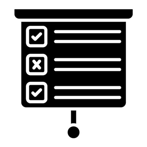 Premium Vector Task Analysis Glyph Solid Black Illustration