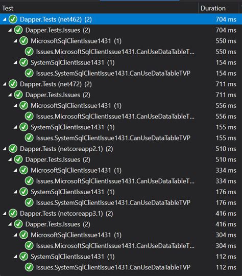Net Core 31 Datatable Dynamicparameter Throws Invalidcastexception · Issue 1431 · Dapperlib