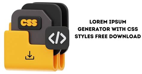 Lorem Ipsum Generator With Css Styles Free Download Lipsum Hub