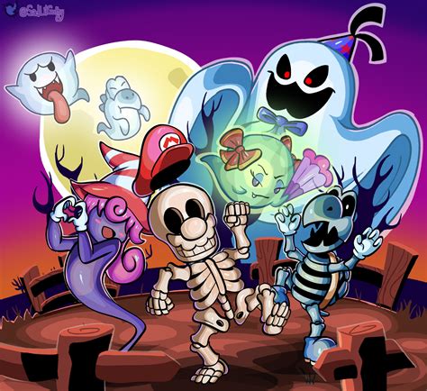 Mario Halloween Party By Twistybunnygirl On Newgrounds