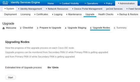 Upgrade ISE With Full Upgrade Method Cisco