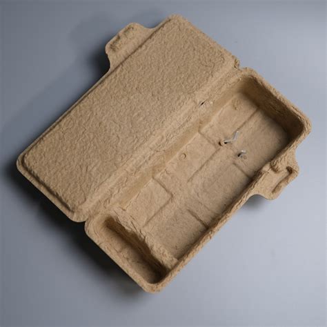 Custom Brown Eco Sugarcane Bagasse Pencil Packaging Boxes Kali Biodegradable Packaging Box