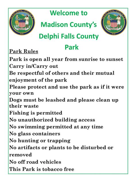Facilities • Delphi Falls County Park