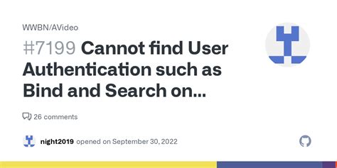 Cannot Find User Authentication Such As Bind And Search On Ldap