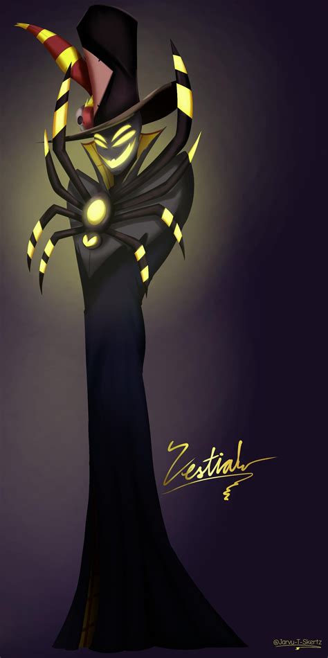 Zestial Fan Art Because I Love His Design And Voice 💟💟🕸️🕷️ Oc R