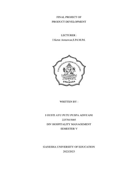 Final Project Product Development I Gusti Ayu Putu Puspa Adnyani