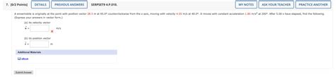 Solved 7 [0 2 Points] Details Previous Answers Serpset9
