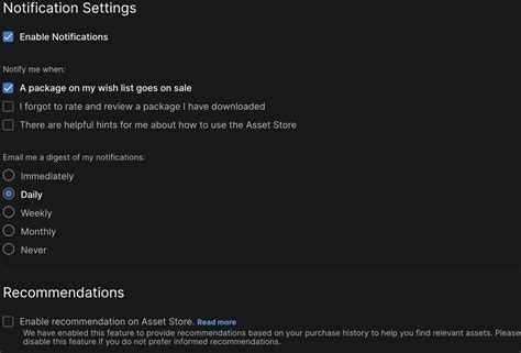Asset Store Notifications Web Resources Unity Discussions