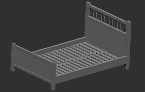 3d Bed For Printing 3d Model 3d Printable Cgtrader