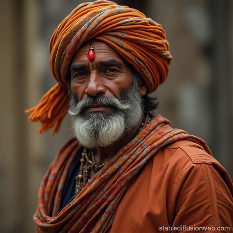 Indian Man Portrait Stable Diffusion Online