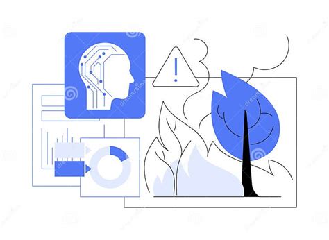 Ai Enhanced Disaster Response Abstract Concept Vector Illustration Stock Vector Illustration