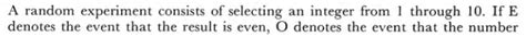 Solved A Random Experiment Consists Of Selecting An Integer