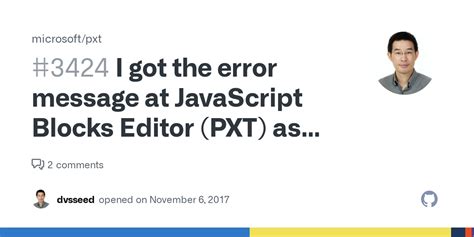 I Got The Error Message At Javascript Blocks Editor Pxt As Snapshot