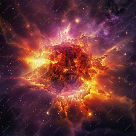 Premium Ai Image Star Exploding In A Supernova