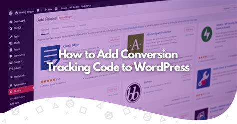How To Add Conversion Tracking Code To WordPress Easily
