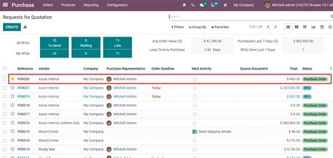 ease of using rfq and purchase order with odoo 15 purchase module