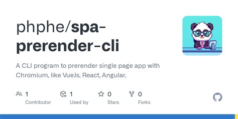 Github Phphespa Prerender Cli A Cli Program To Prerender Single Page App With Chromium Like