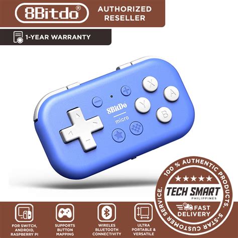 8bitdo Micro Bluetooth Gamepad Pocket Sized Mini Controller For Switch Android And Raspberry