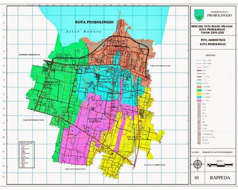 Industri Kota Probolinggo Peta Administrasi Dan Tata Ruang Wilayah