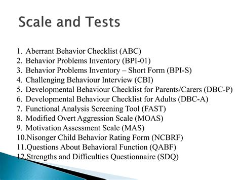 Assessment Of Challenging Behaviour Pptx
