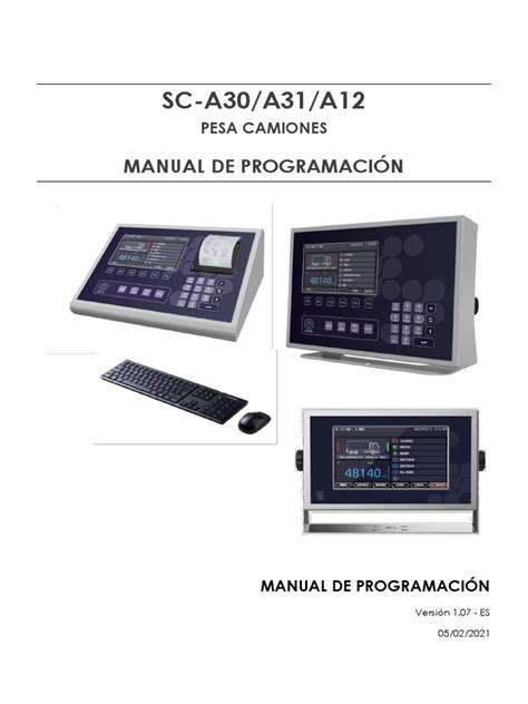 Manual Programacion Sca30 Pdf Ventana Informática Calibración