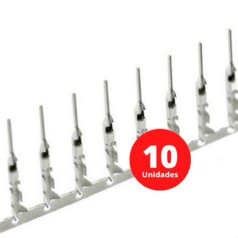 Jumper 1 Pino Aco 10 Unidades Conector Macho Para Jumper 254mm Para