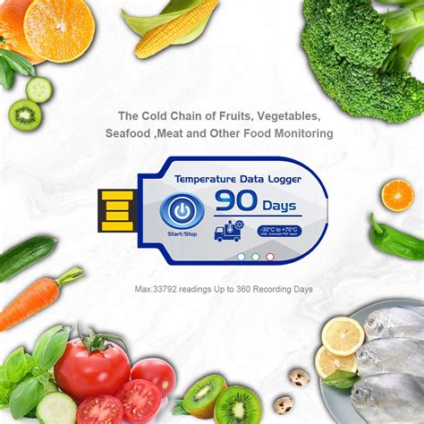 Cold Chain Disposable Temperature Recorder Usb Temperature Monitor Thermometer Data Logger