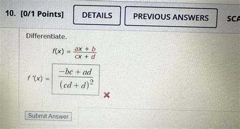 Solved Differentiate