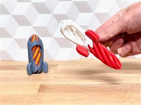 Helix Space Rocket Fidget Vortex Spinner Toy By Glennovits 3d
